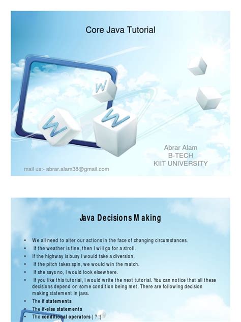 java decision making pdf control flow computer programming