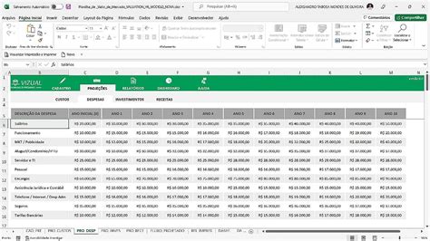 Planilha De Valor De Mercado Valuation Em Excel 6 0 Vizual Planilhas