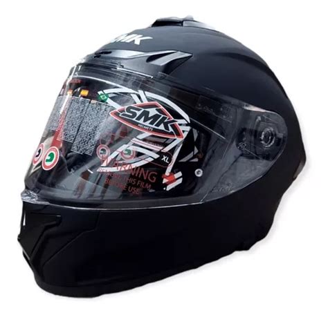 Casco Moto Integral Smk Typhoon Classic Doble Visor Teomotos