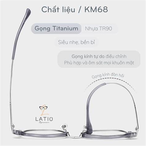 Mua Kính mắt Đổi màu Nam Nữ LATIO xu hướng thiết kế gọng vuông TR90
