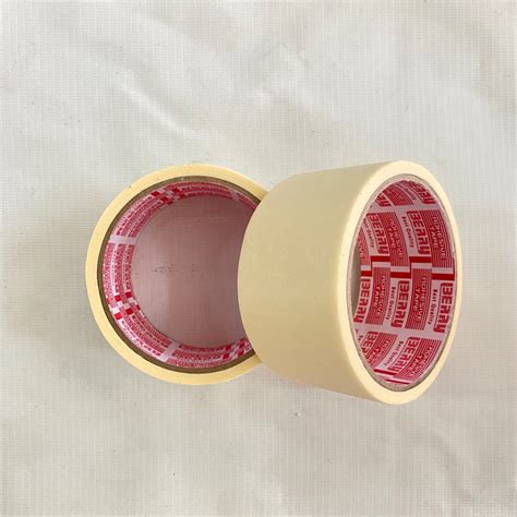 Jual Isolasi Kertas Lakban Kertas Masking Tape Berry 2 Inch X 10 Meter