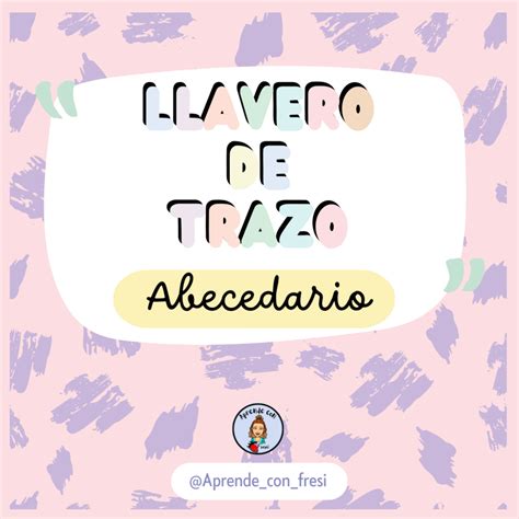 Llavero De Trazo ABECEDARIO