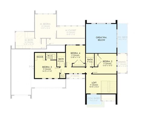 Scandinavian Style House Plan With Main Floor Master Bedroom Floor