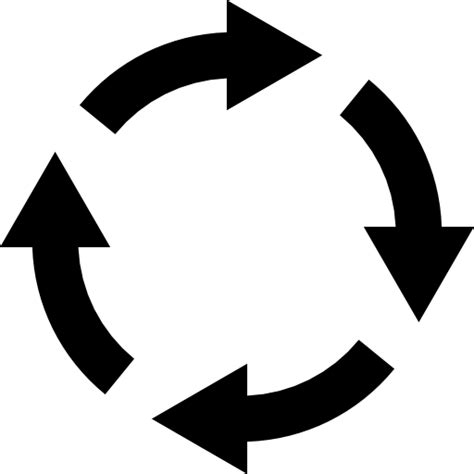 Circular Circles Arrow Arrows Rotation Symbol Rotating Circle