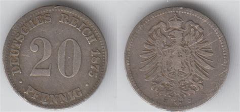 Deutsches Kaiserreich Kaiserreich Kursm Nze Pfennig J