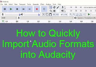 How To Quickly Import Audio Formats Into Audacity Envato Tuts