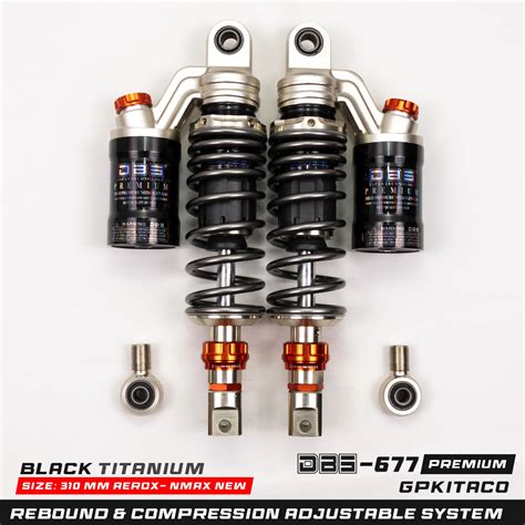 Jual Shock Tabung DBS 677 GP KITACO 310mm YAMAHA AEROX 155 NEW NMAX 155