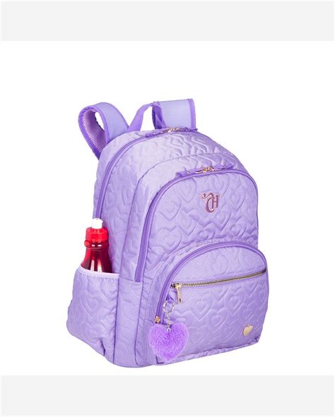 Riachuelo Mochila Grande 2 Compartimentos Capricho Crush Lilás