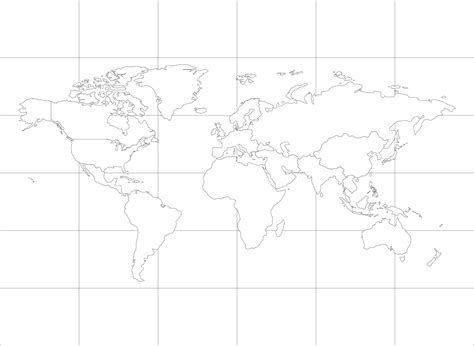 Large Blank World Maps 10 Free PDF Printables Printablee