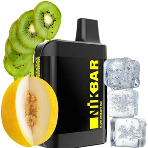 Pod Descartável Kiwi Melon Ice 4000 Puffs Nik Bar Cigarro