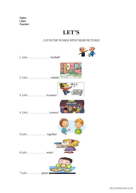 Let S Exercises English Esl Worksheets Pdf Doc