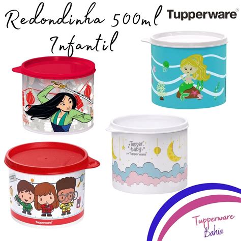 Tupperware Redondinha Infantil 500ml Shopee Brasil