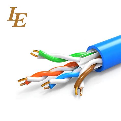 U UTP CAT5E CAT6 Twisted 4 Pairs Network Lan Cable Solid Bare Copper