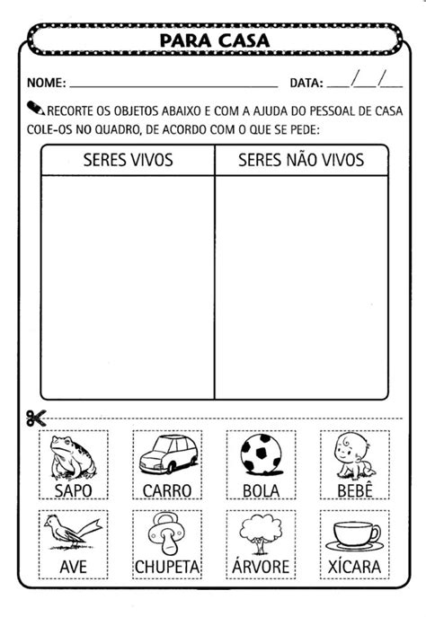 1 ano ATIVIDADES DE CIÊNCIAS Seres vivos e não vivos Cuca Super