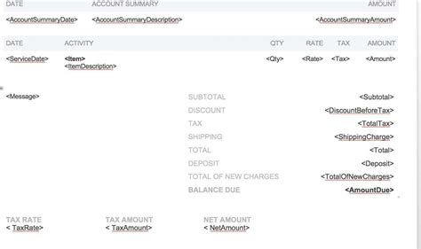 Printable Quickbooks Online Email Invoice Template Psd File For