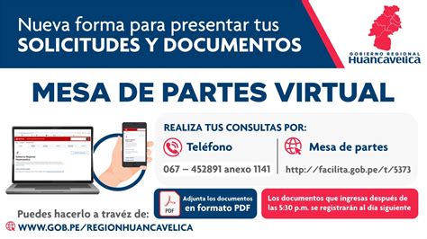 Mesa de Partes Virtual Campañas Gobierno Regional Huancavelica