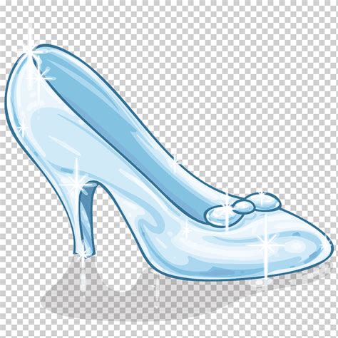 Zapatos de cristal de ilustración zapatilla de zapato de cenicienta