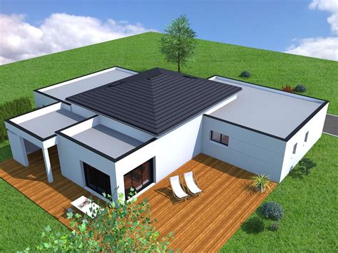 Plan De Maison Plain Pied Toit Plat Gratuit Ventana Blog