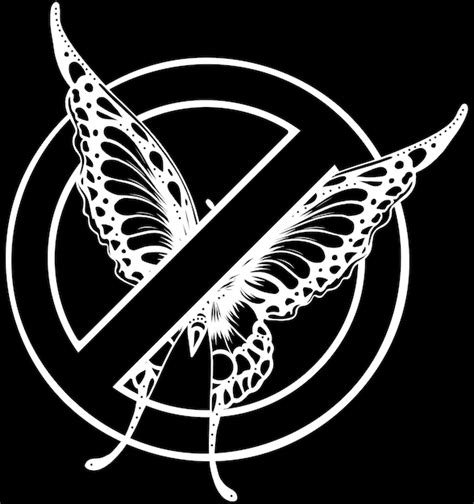 Hermosa Mariposa En Blanco Y Negro Vector De Contorno Vector Premium