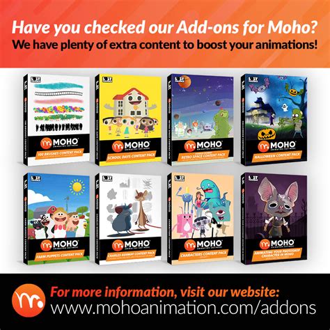 Moho Animation On Twitter Check Out Our Add Ons For Extra Content To