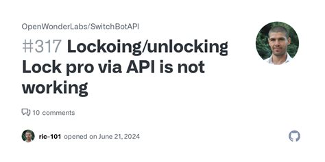 Lockoing Unlocking Lock Pro Via API Is Not Working Issue 317