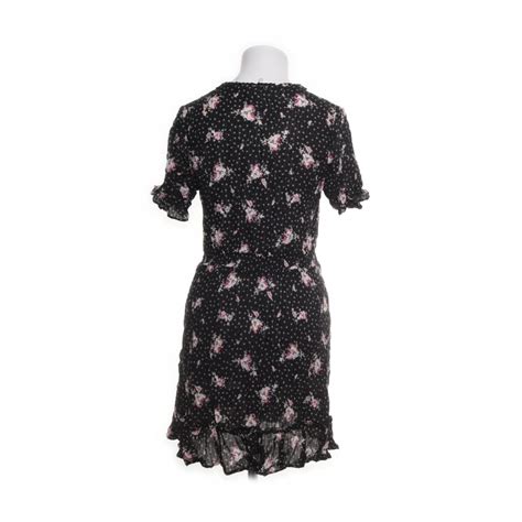 Divided by H M Kleid Größe 42 Schwarz Mehrfarbig Viskose Blumen