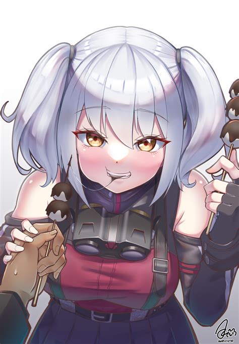 Safebooru Absurdres Bare Shoulders Belorta Nikke Belt Binoculars Black Belt Black Gloves