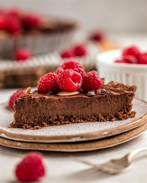 No Bake Chocolate Raspberry Tart Vegan Grain Free From My Bowl