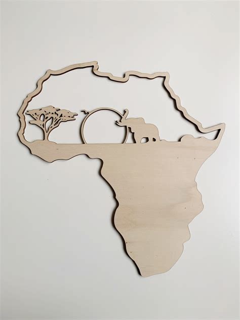 TABLEAU CARTE DECO AFRIQUE
