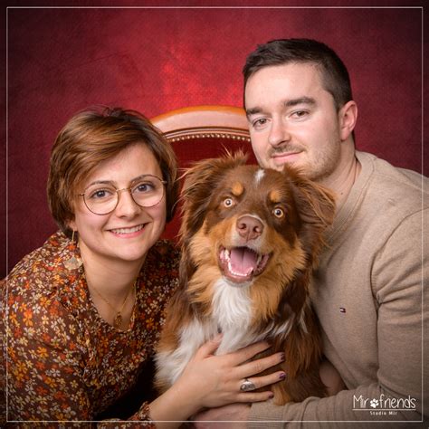 S Ance Photo En Famille Avec Un Chien Dans Le Studio Mir Studio