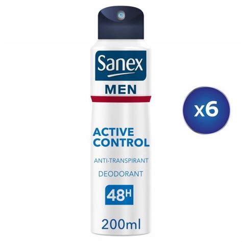Pack de 6 Déodorant Anti transpirant Homme Sanex Men Dermo 48h spray