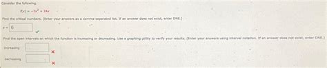 solved consider the following f x 2x2 24xfind the eritical