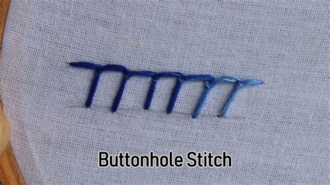 Buttonhole Stitch In Hand Embroidery Tutorial YouTube