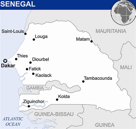 Mapa De Senegal Datos Interesantes E Informaci N Sobre El Pa S