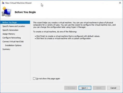Setup A Virtual Machine With Windows Hyper V
