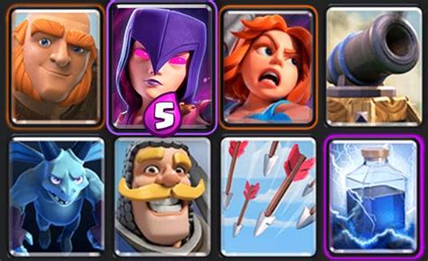 Deck Défi aux couronnes de la Super Sorcière Clash Royale quelles sont