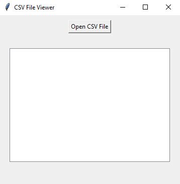 Python CSV File Viewer With Tkinter