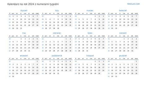 Kalendarz Miesiace 2024 Do Druku Image To U