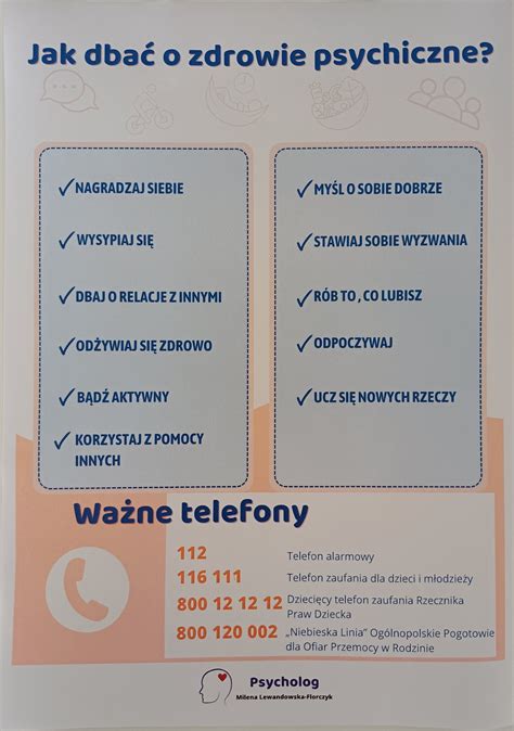 Światowy Dzień Zdrowia Psychicznego Zespół Szkolno Przedszkolny w Hołubli