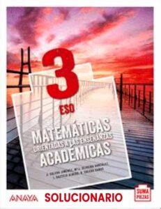 Solucionario Matematicas 3 Eso Anaya Suma Piezas
