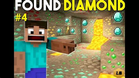 A FOUND MY FIRST DIAMONDS IN MINECRAFT YouTube