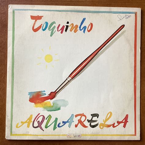 LP Vinil Toquinho Aquarela Encarte Shopee Brasil