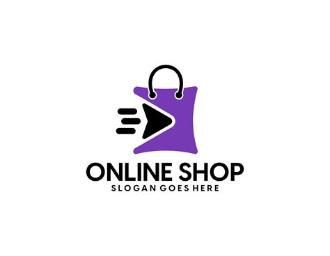 Shop Logo With Bag Icon For E Commerce And Store Logo Vector