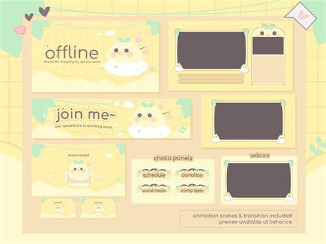 Digital Be Right Back Twitch Banner Webcam Overlay Animated Twitch