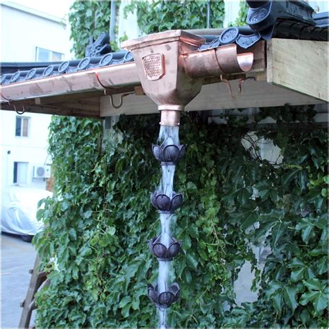 Funktional Und Dekorativ F R Dachrinnen Fallrohre Regenketten For