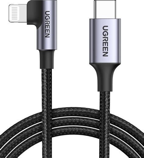 UGREEN USB C To Lightning Cable Right Angle 90 Degree 1M Apple MFi