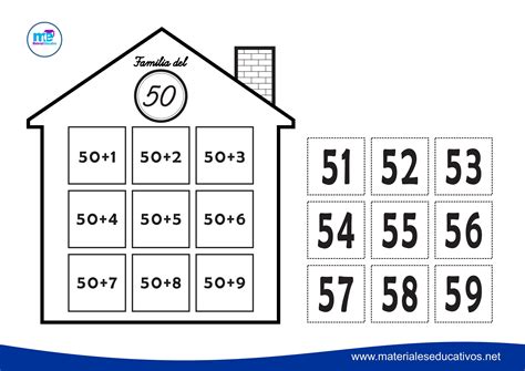 La Casita De Los Números Trabajamo Del 1 Al 100 Recorta Y 398
