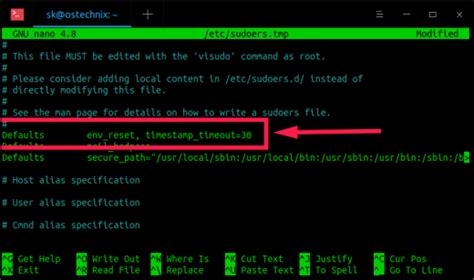 How To Change Sudo Password Timeout In Linux OSTechNix