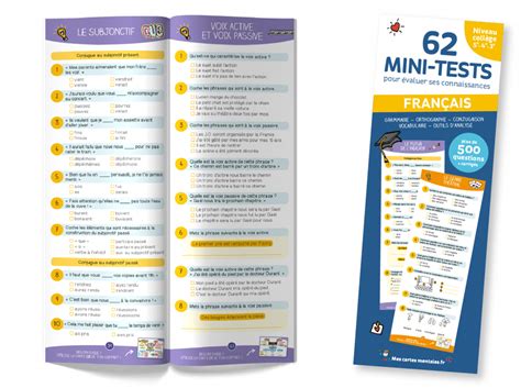 Collège 62 mini tests pour réviser le français 5ᵉ 4ᵉ 3ᵉ