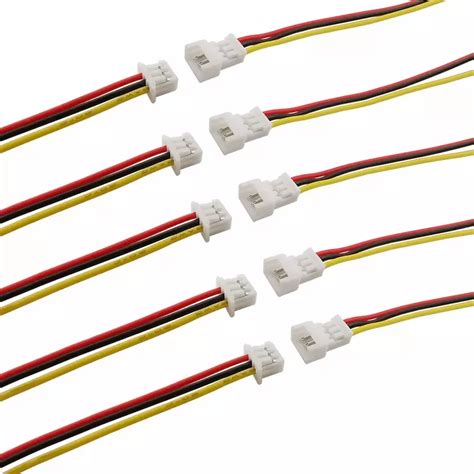 Micro JST 3 pinos 1 25 mm conector macho fêmea paar 5 pinos Opencircuit